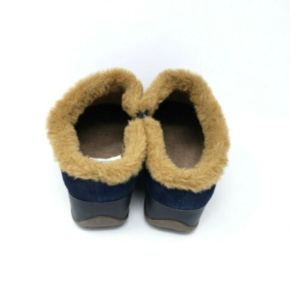 Sporto | Shoes | Sporto Blue Suede Gabby Slip On Moccasin Clog 2w ...